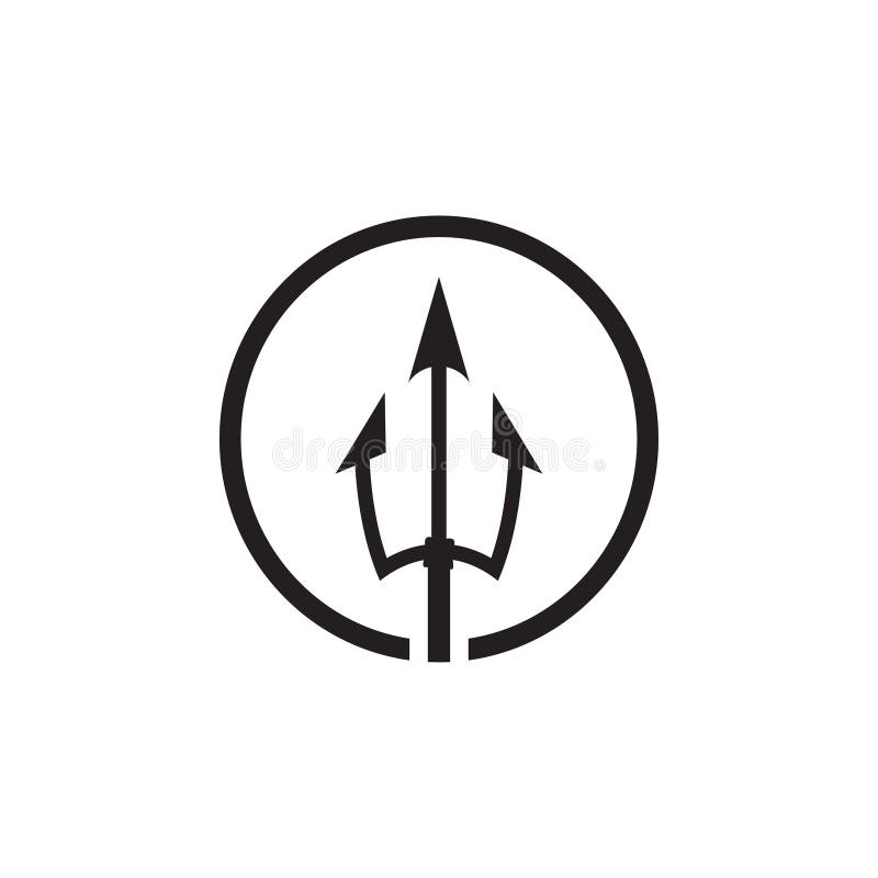 Clean Illustration of Trident Icon Template Design Vector Stock Vector ...