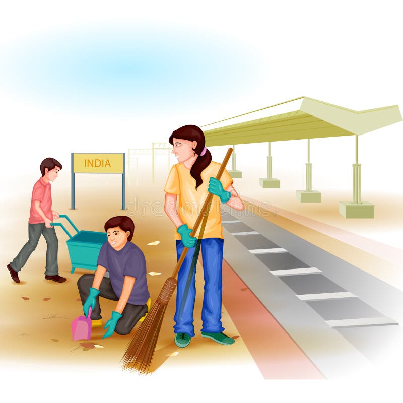 Clean India Stock Illustrations – 2,483 Clean India Stock Illustrations ...