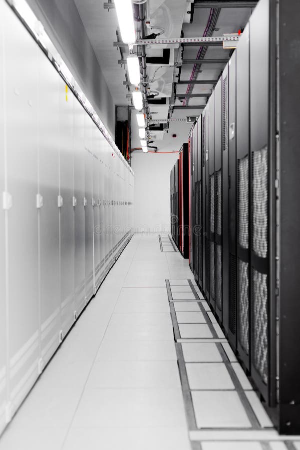 Clean Industrial Interior of a Server Room Stock Photo - Image of database, room: 33993098