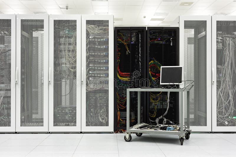 Clean Industrial Interior Server Room Servers Stock Photos - Free ...