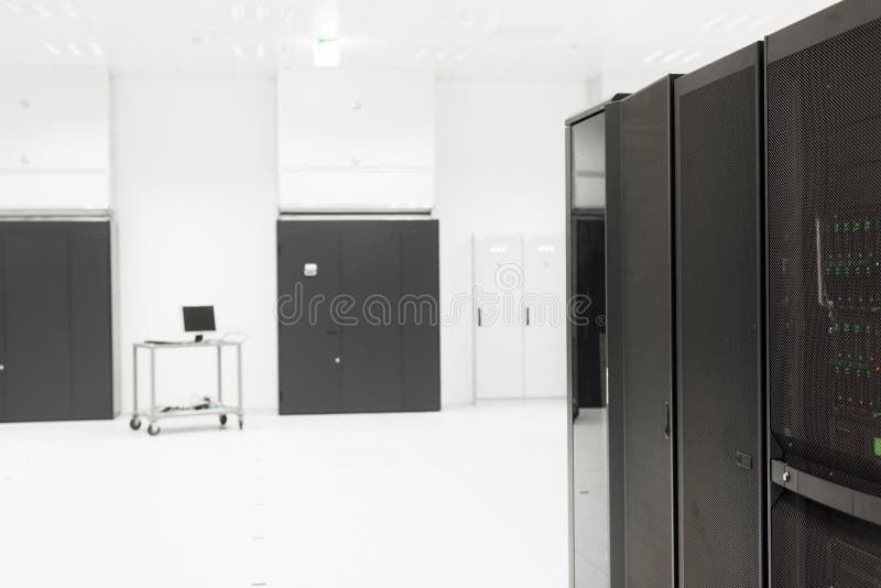 Clean Industrial Interior of a Server Room Stock Photo - Image of ...