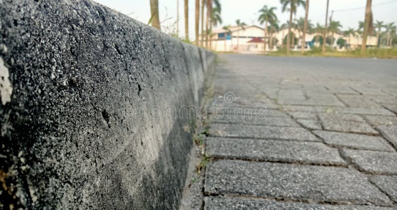 Clean Industrial Street Sidewalks Stock Photo - Image of sidewalks ...