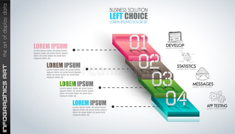 Clean Infographic Layout Template for Data and Information Analysis ...