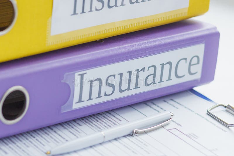 Insurance folders stock photo. Image of folders, price - 15269382