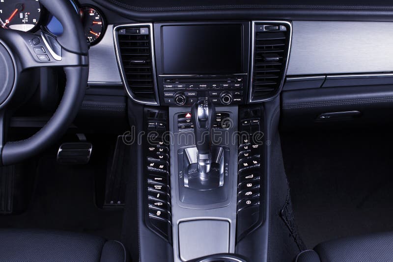 Clean Interior Living Room Main Floor with Fireplace Editorial Stock ...