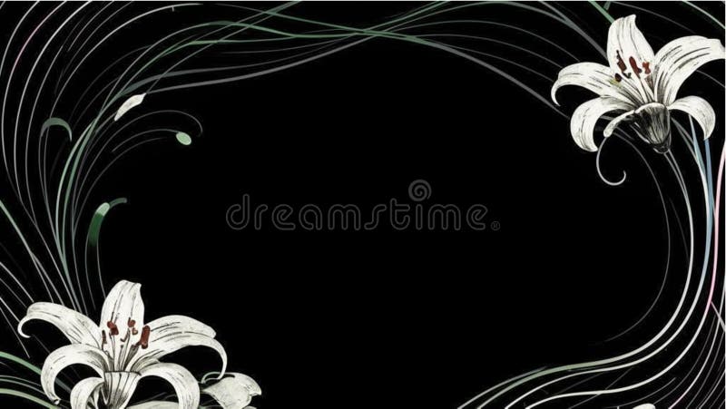 Clean Invitation Template Design with Frame. Oil, Impasto. Watercolour ...