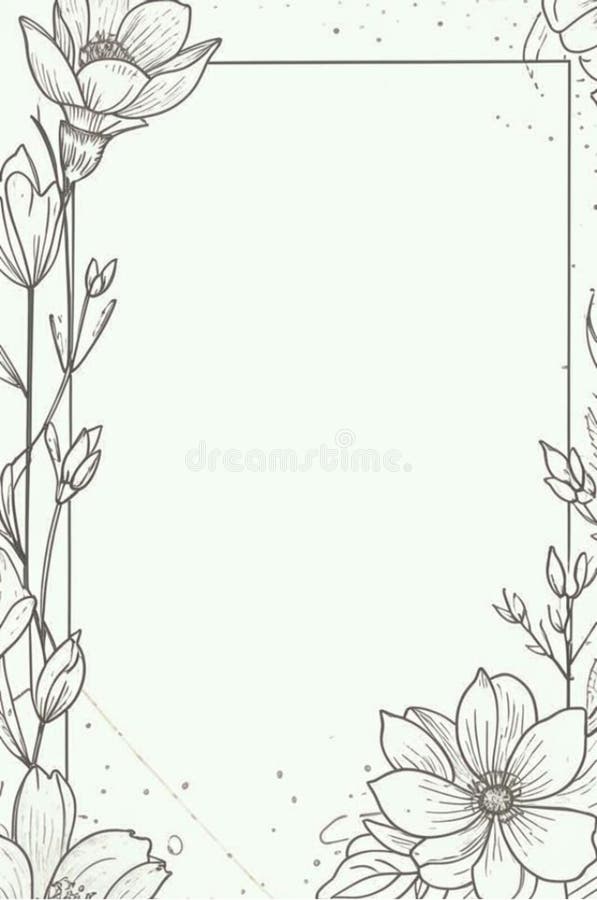 Clean Invitation Template Design with Frame. Oil, Impasto. Watercolour ...