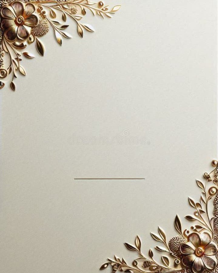 Clean Invitation Template Design with Frame. Oil, Impasto. Watercolour ...