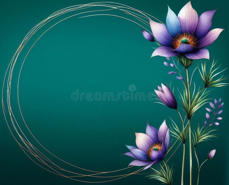 Clean Invitation Template Design with Frame. Oil, Impasto. Watercolour ...