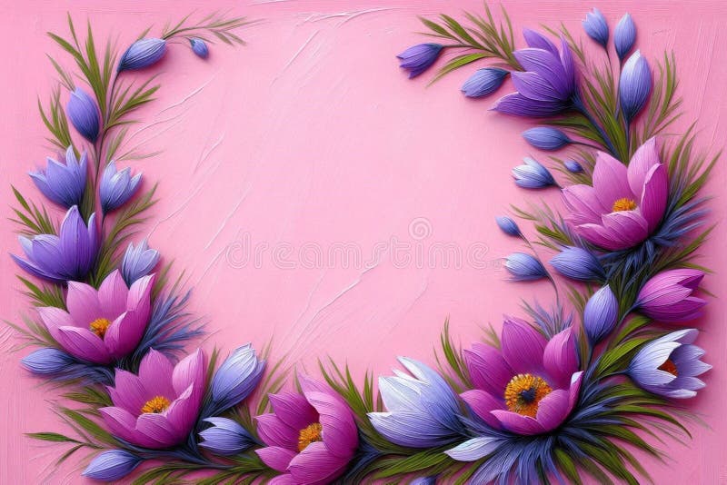 Clean Invitation Template Design with Frame. Oil, Impasto. Watercolour ...