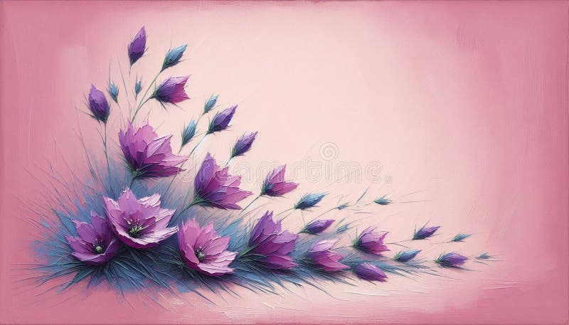 Clean Invitation Template Design with Frame. Oil, Impasto. Watercolour ...