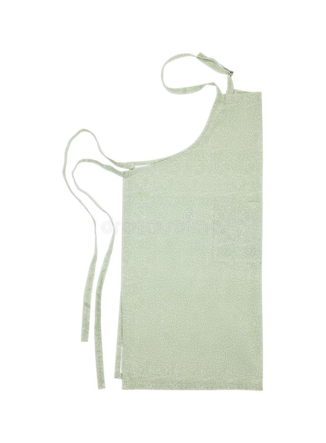 Clean Kitchen Apron with Pattern Isolated on White Stock Image - Image ...
