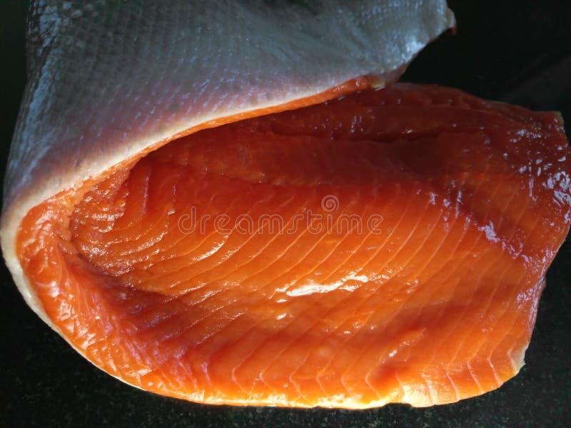 Uncooked Atlantic salmon stock photo. Image of atlantic - 105493802