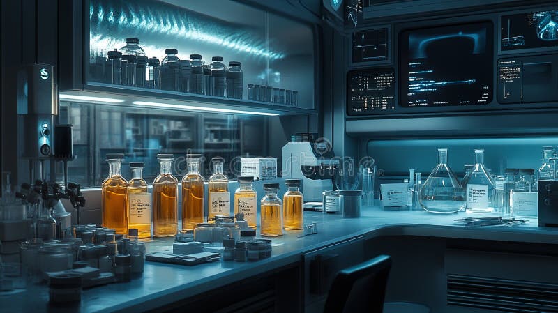 Clean Lab Room Vials Labeled Stock Photos - Free & Royalty-Free Stock ...