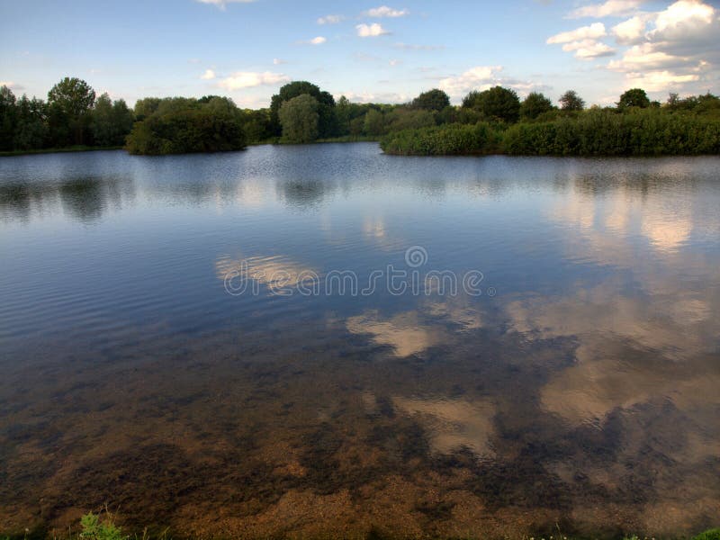 The clean lake in England stock image. Image of clouds - 45033401