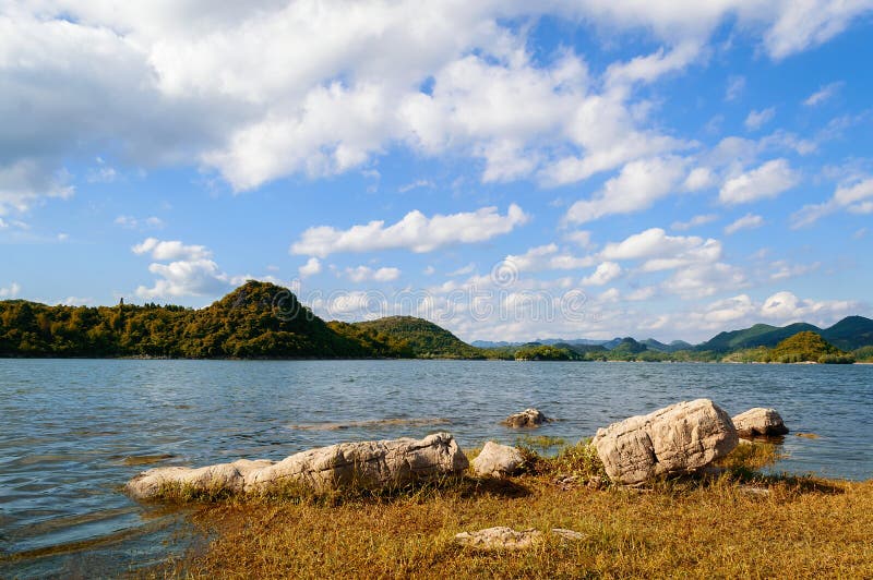 Clean lake landscape stock photo. Image of clean, landscape - 71572430