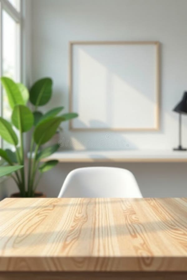 Clean, Light Colored Wood Tabletop; Ready for Display , Overhead Shot ...