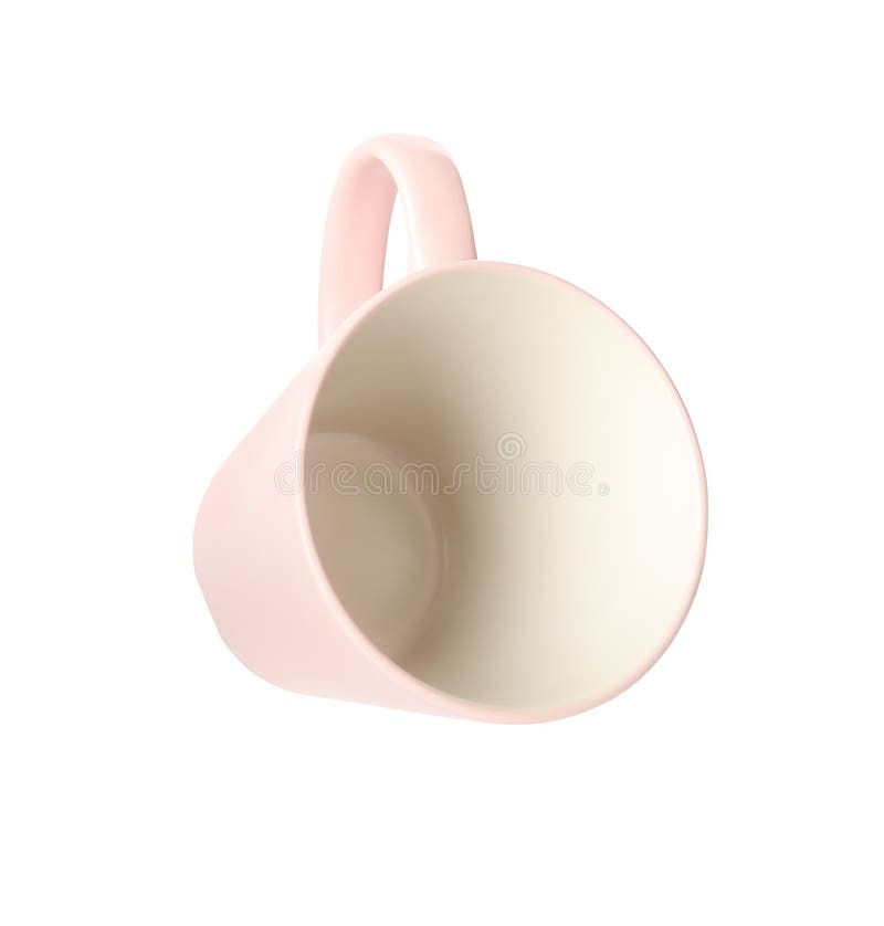 Clean Light Pink Cup Isolated Stock Image - Image of dining, isolated ...