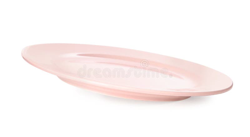 Clean Light Pink Plate Isolated Stock Photo - Image of dinner, kitchen ...