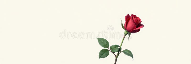 Clean Line Drawing of a Single Rose, Minimal Leaves , Simple, Outline ...