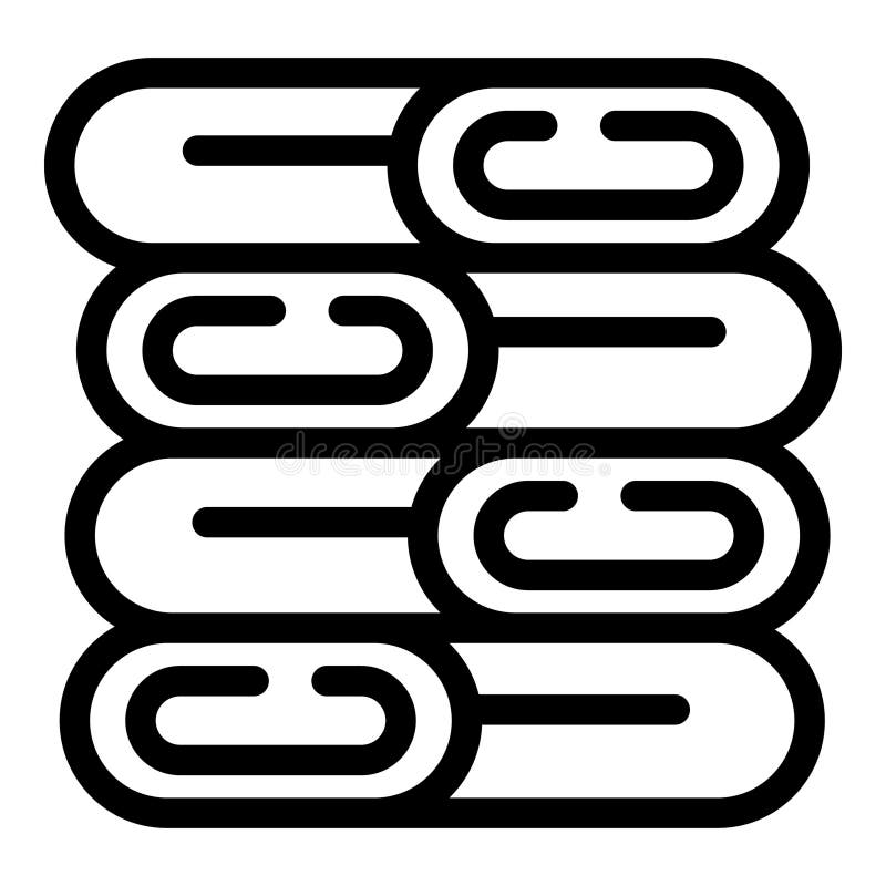 Clean Linen Stack Icon Outline Vector. Laundry Room Stock Illustration ...