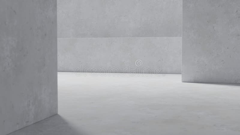 Clean Lines and Angles of Concrete Walls Forming an Architecturally ...