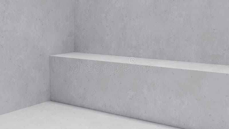 Clean Lines and Angles of Concrete Walls Forming an Architecturally ...