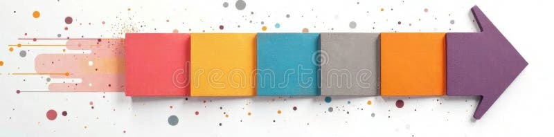 Clean Lines, Bold Color Blocks, Arrow Flow Chart, Timeline, Design ...