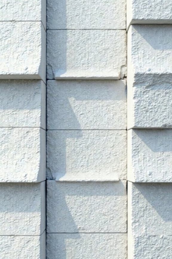 Clean Lines of Interlocking White and Grey Concrete Blocks , Grey ...
