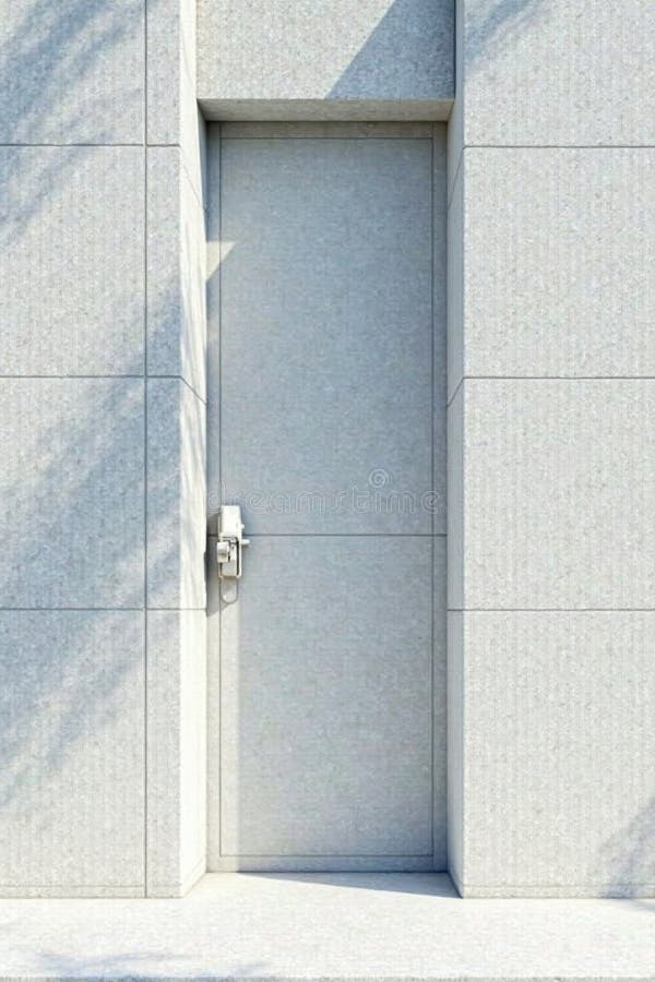 Clean Lines of Interlocking White and Grey Concrete Blocks , Surface ...