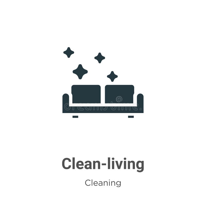 Clean-living Outline Vector Icon. Thin Line Black Clean-living Icon ...