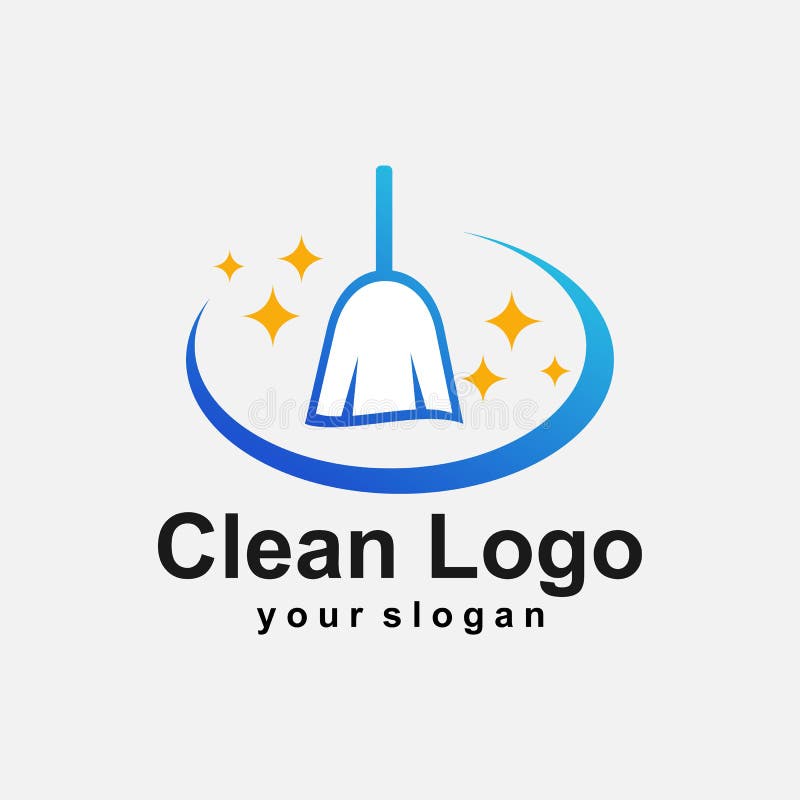 Clean Logo Template stock illustration. Illustration of residential ...