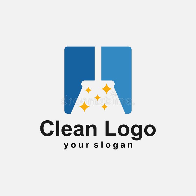 Clean Logo Template stock illustration. Illustration of menage - 166730487
