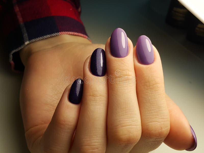 Clean Manicure Nails with Gel Polish Stock Photo - Image of clean ...