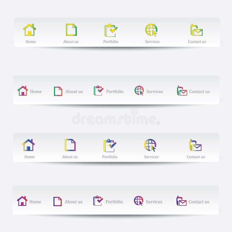 Clean menu stock illustration. Illustration of glossy - 30677050