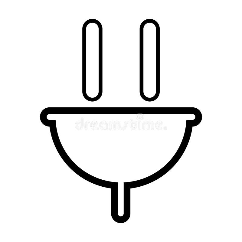 Simple Electrical Plug Illustration Art. Stock Illustration ...