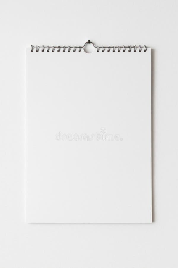 Blank Hanging Vertical Wall Calendar for Design Presentation Stock ...