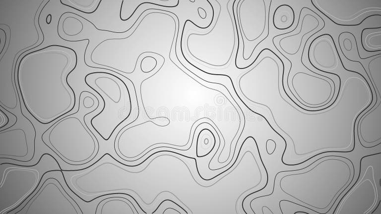 Clean and Minimal White Topographic Map with Soft Gradient. Excellent ...