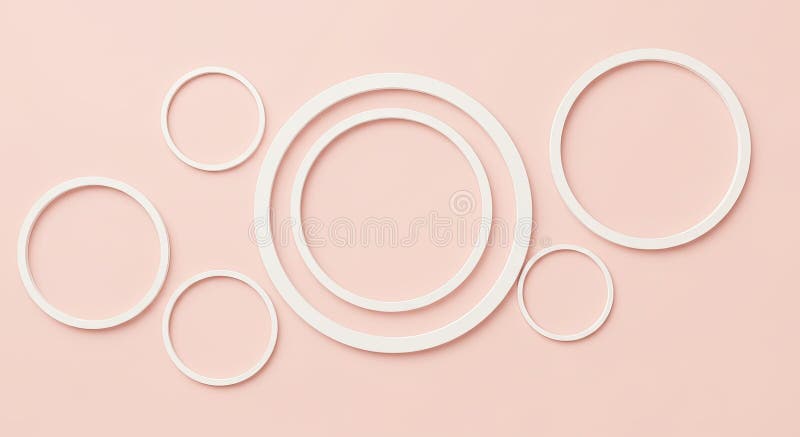 Clean Minimalist Background with Aesthetic Circle Pin Patterns Stock ...