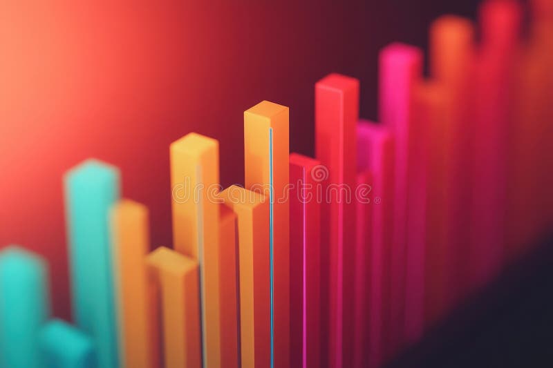 Minimalist Financial Bar Chart Reflecting a Trend of Decline in ...