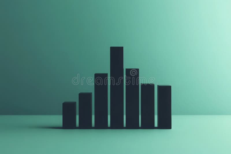 Minimalist Financial Bar Chart Depicting a Decline in Economic ...