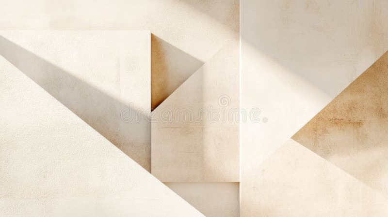 Clean Minimalist Geometric Backdrop Crafted from Abstract Shapes Stock ...