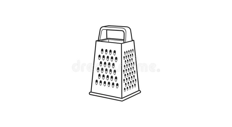 Grater Outline Illustration Stock Illustration - Illustration of class ...