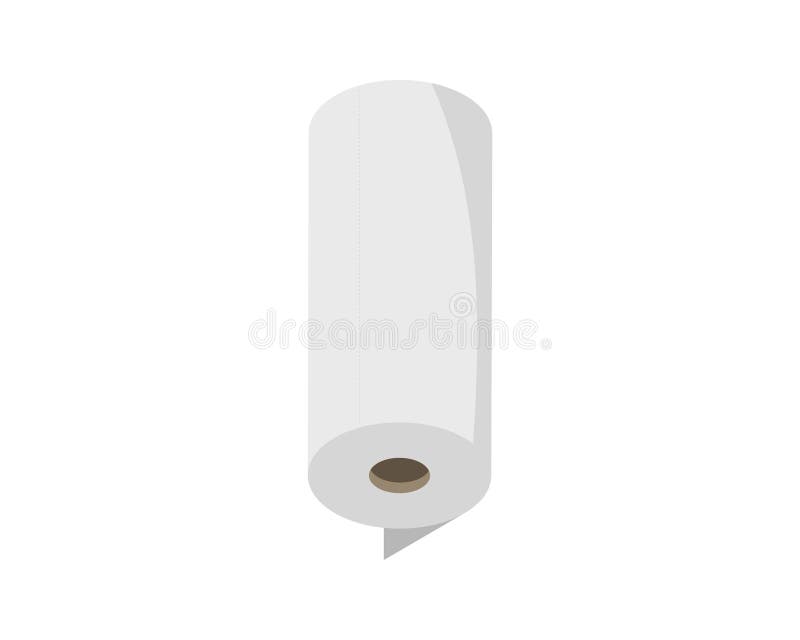 Clean, Minimalist Illustration of a Paper Roll. Perfect for Websites ...