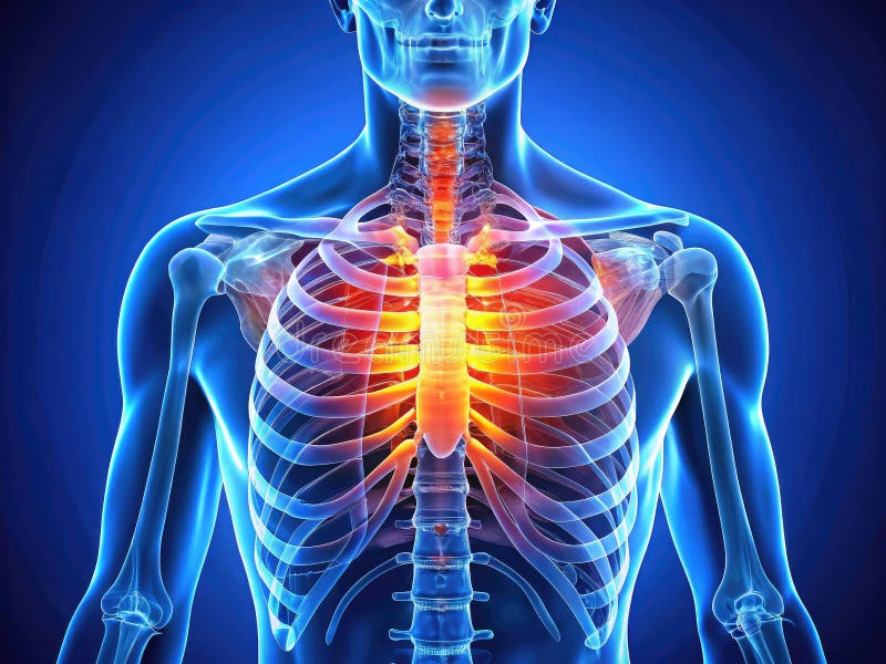 A Minimalist Visual Guide To Sternum Rib Cage and Thoracic Anatomy ...
