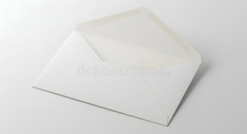 White Envelope Mockup stock illustration. Illustration of advertising ...