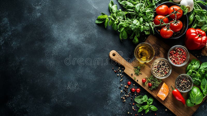 Clean, Minimalist Kitchen with Fresh Ingredients Ready for Cooking ...