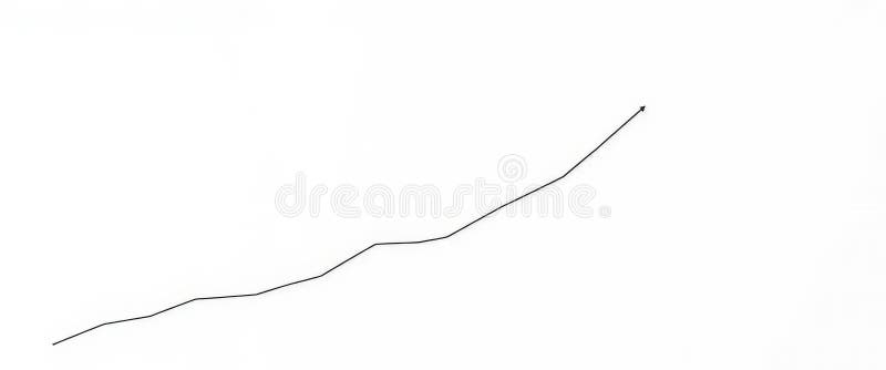 Clean, Minimalist Line Graph Ascends Smoothly on a Pale Background ...