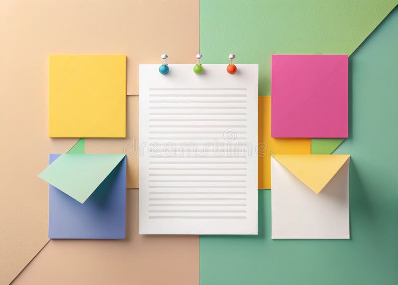 Clean Minimalist Note Paper Template for Stunning Info Graphics Design ...