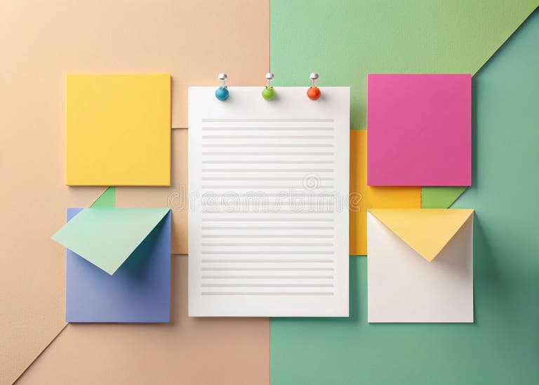 Clean Minimalist Note Paper Template for Stunning Info Graphics Design ...